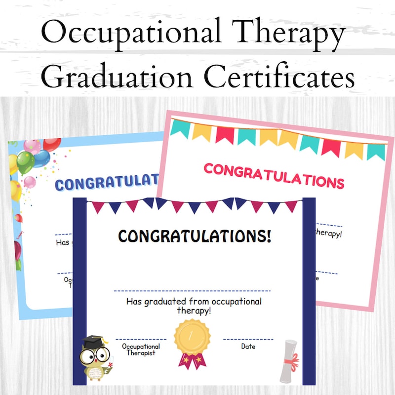 Therapy Graduation Certificate - Etsy