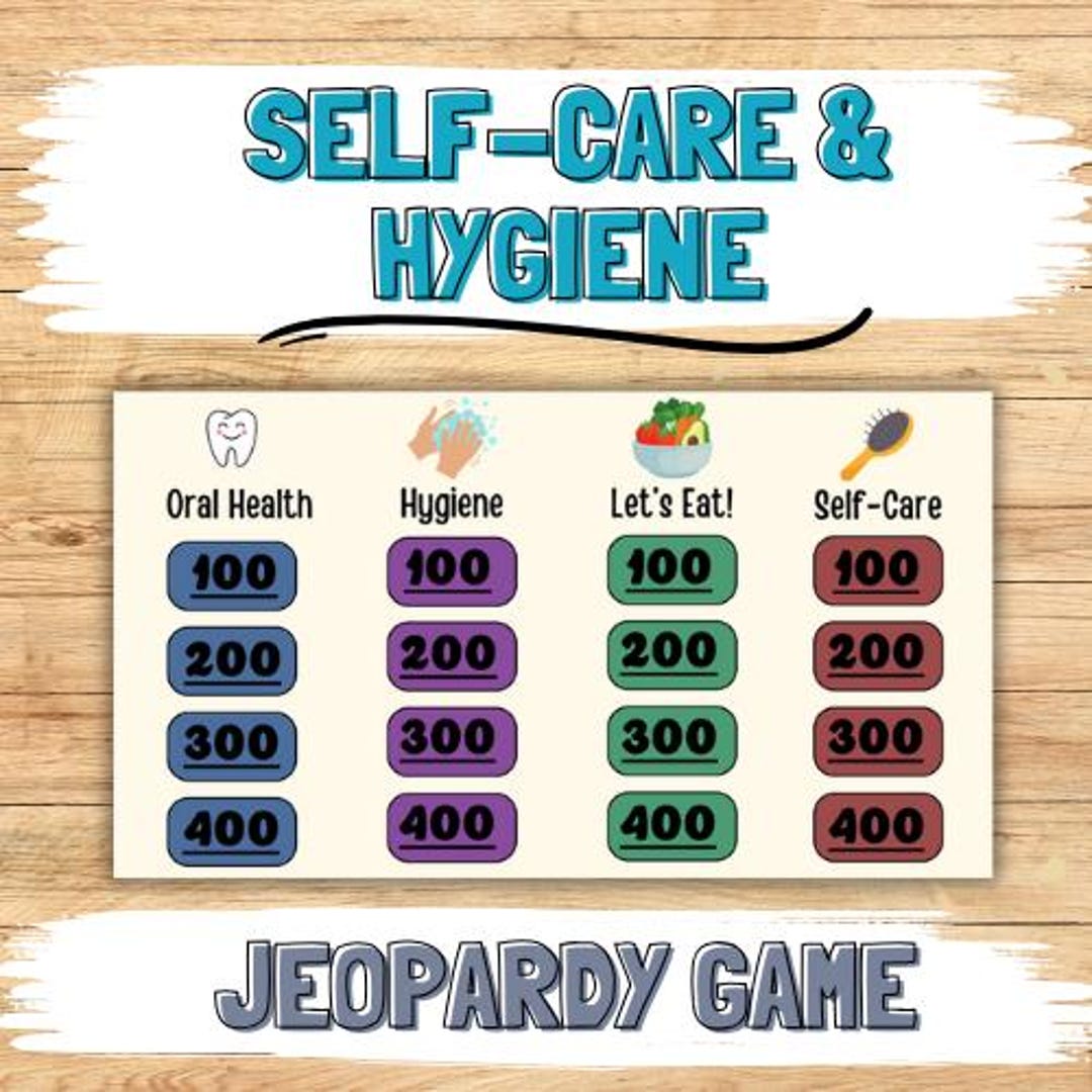 Life Skills Self-care Jeopardy Style Game, Occupational Therapy ADL ...
