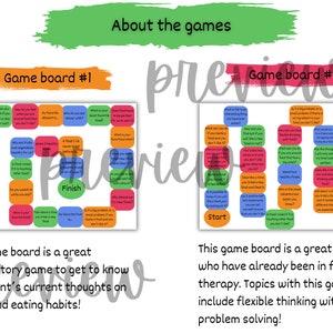 Printable Feeding Therapy Board Games, Feeding Therapy Activity ...