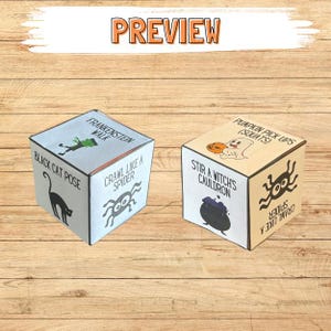 Halloween Gross Motor Dice Activity, Halloween Printable Exercise Game ...