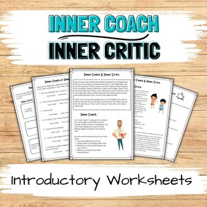 Inner Coach Vs. Inner Critic Activity Bundle - Etsy