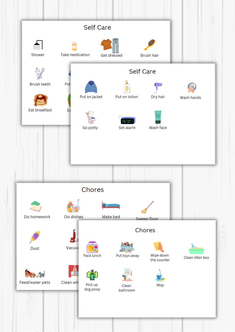 To Do/done Chart Visual Schedule - Etsy
