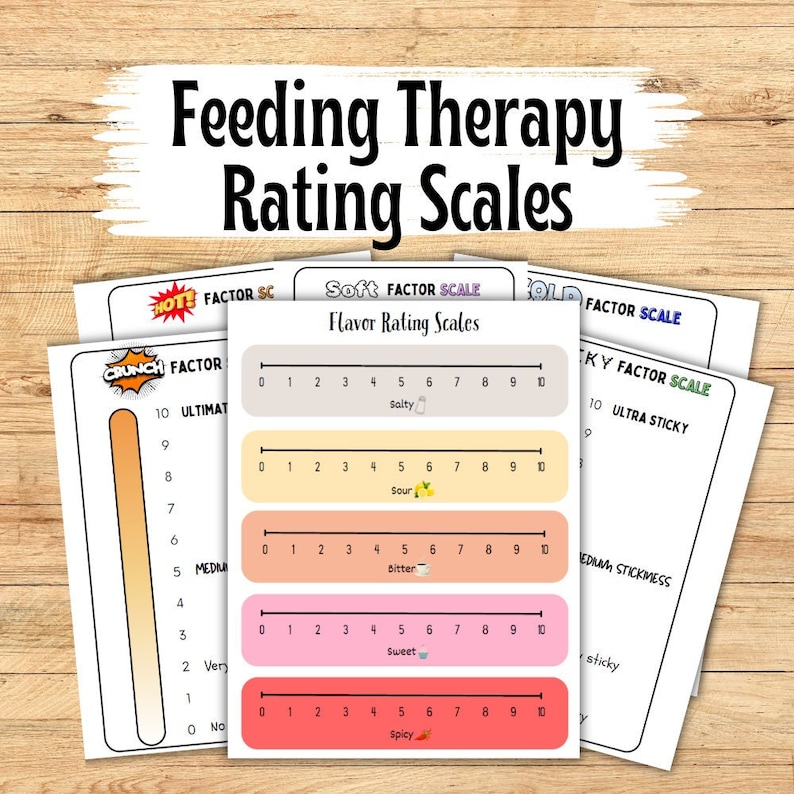 Feeding Therapy Food Rating Scales, Feeding Therapy Printable, Feeding ...