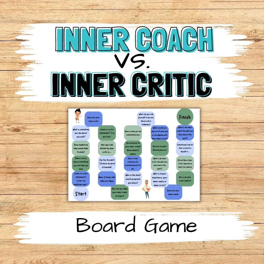 Inner Coach Vs. Inner Critic Activity Bundle - Etsy