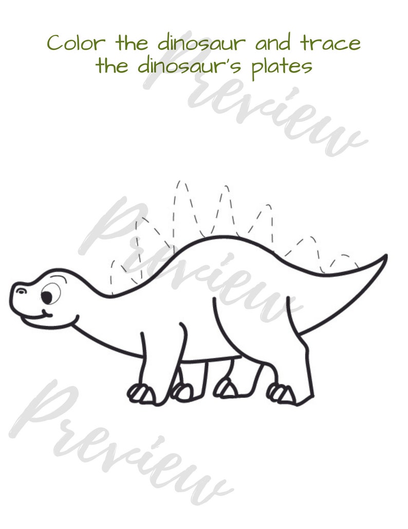 Dinosaur Pre-writing Line Worksheets; Dinosaur Fine Motor Activities - Etsy