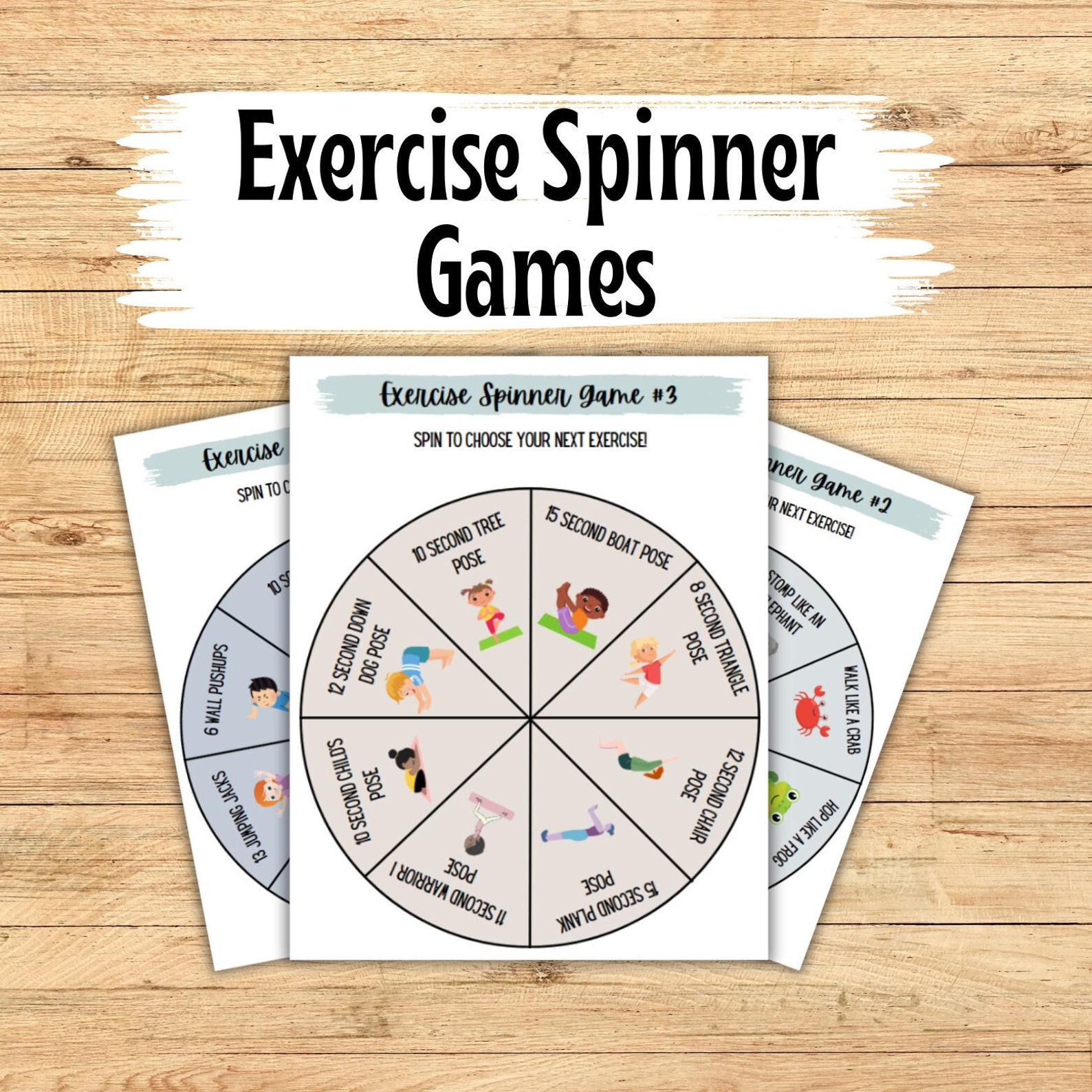Gross Motor Spinner Games; Brain Break/heavy Work Games; Pediatric ...