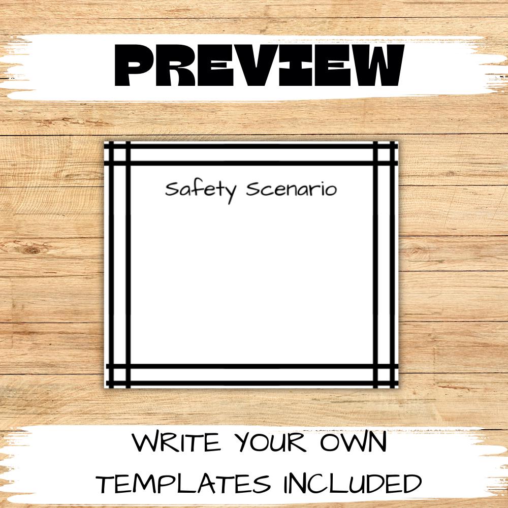Safe Vs. Unsafe Memory Match Game, Safety Awareness for Kids, Safety ...