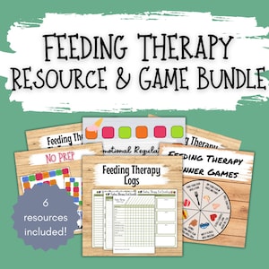 Feeding Therapy Resource and Activity Bundle, Feeding Therapy ...