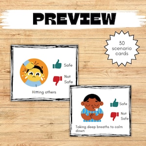 Safe Vs. Unsafe Sorting Activity, Safety Awareness Cards, Safety ...