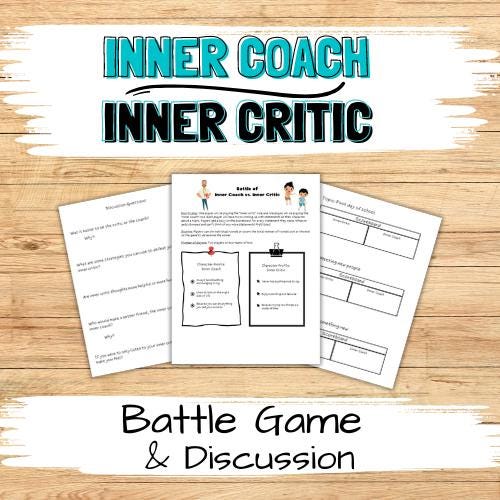 Inner Coach Vs. Inner Critic Activity Bundle - Etsy