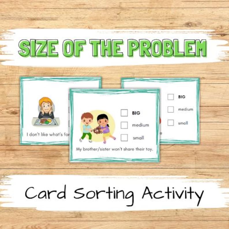 Size of the Problem Card Sorting Activity - Emotional Regulation ...