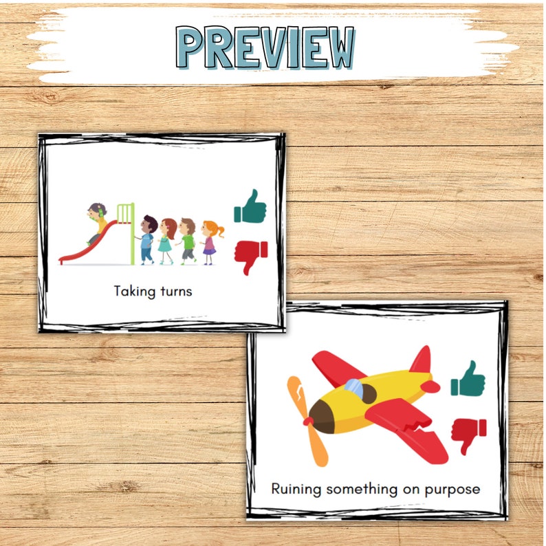 Expected Vs. Unexpected Behavior Sorting Cards, Occupational Therapy ...