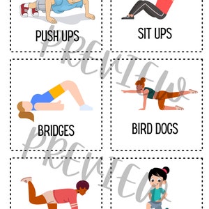 Gross Motor Exercise Cards; Gross Motor Exercise Pocket Dice Cards ...