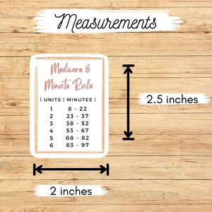 Medicare 8 Minute Rule Sticker, 8 Minute Unit Sticker, Physical ...