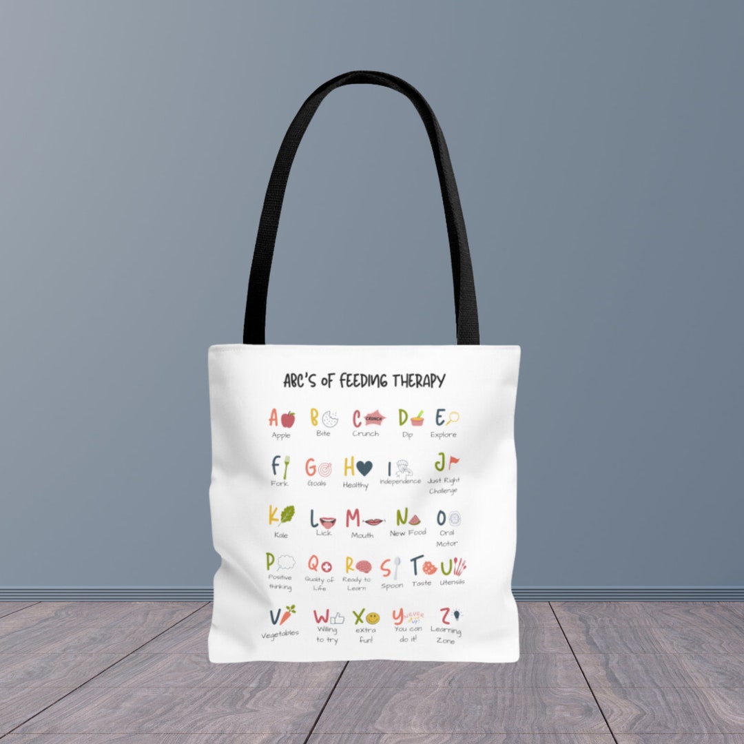 Feeding Therapy Tote Bag, Abcs of Feeding Therapy Bag, OT Gift ...
