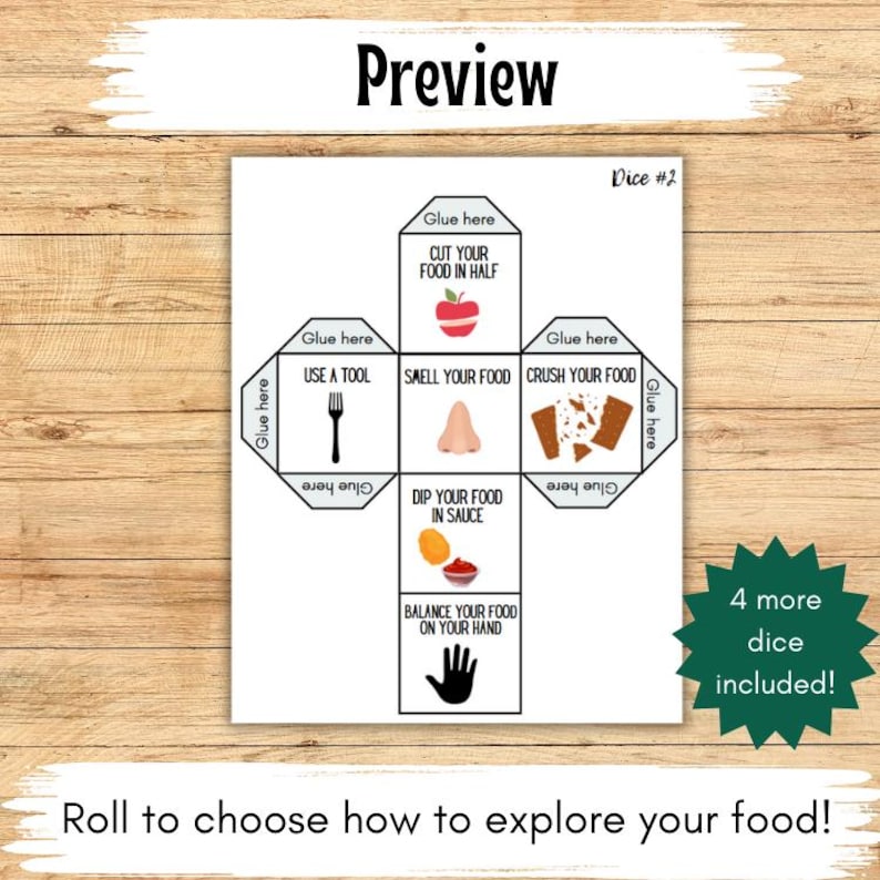 Feeding Therapy Dice Games, Feeding Therapy Resources, Feeding Therapy ...