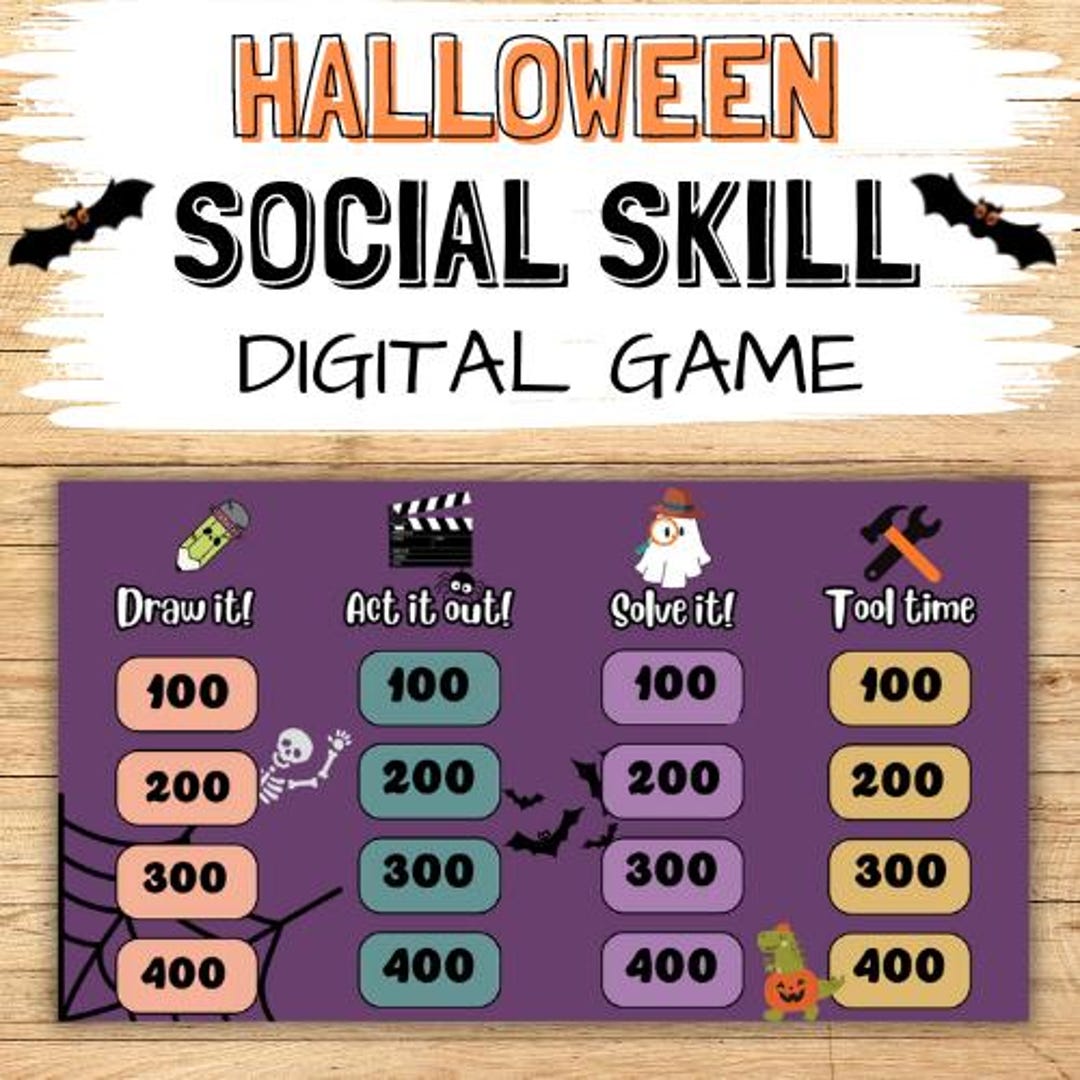Digital Halloween Social Skill Game, Halloween Expected/unexpected ...