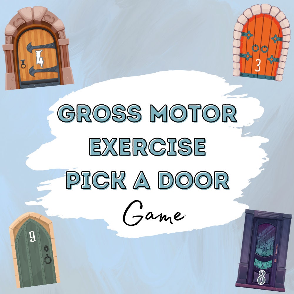 Brain Break Gross Motor Exercise Pick A Door Game Digital Exercise Game ...
