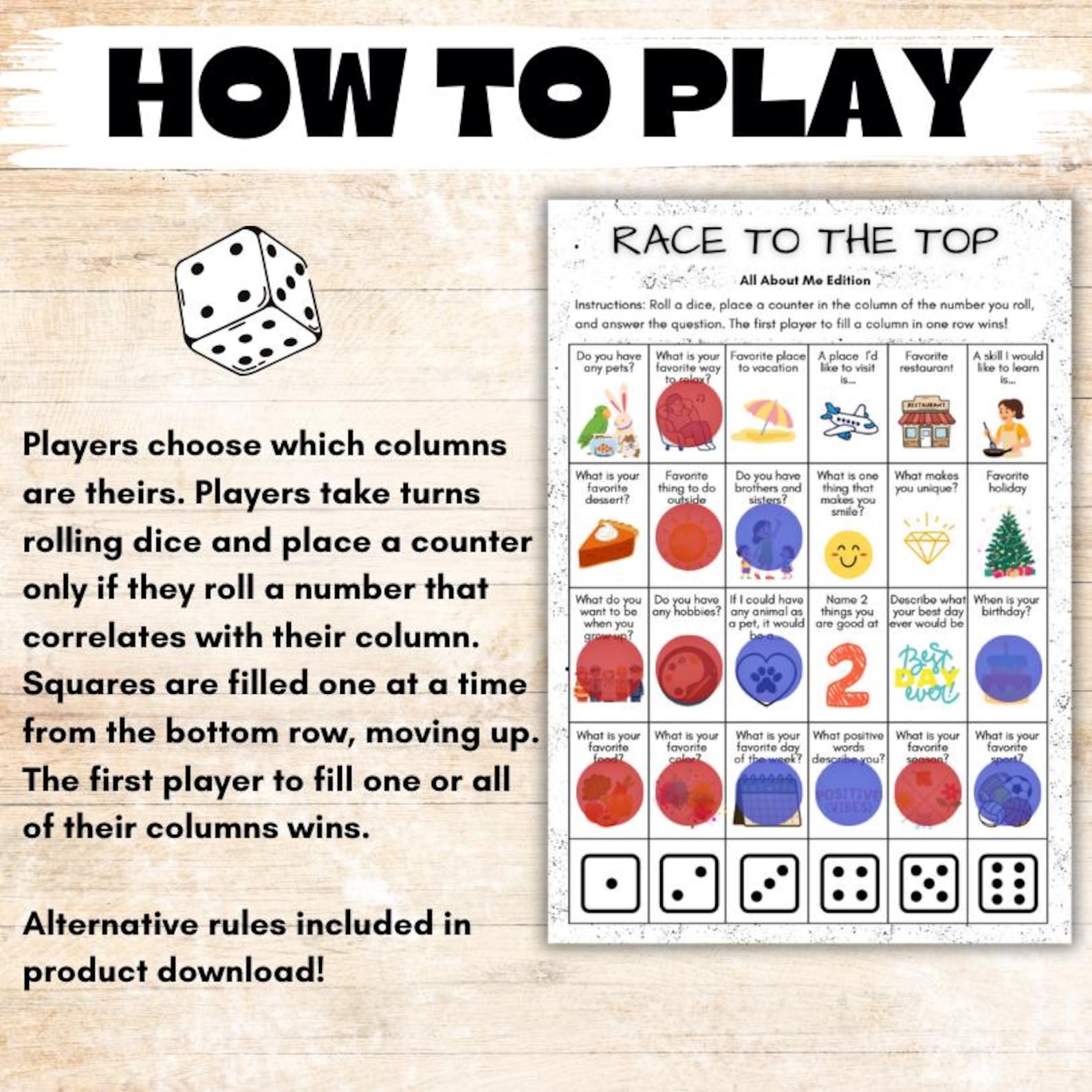 No Prep All About Me Game, Therapy Rapport Building Game, Printable Ice ...