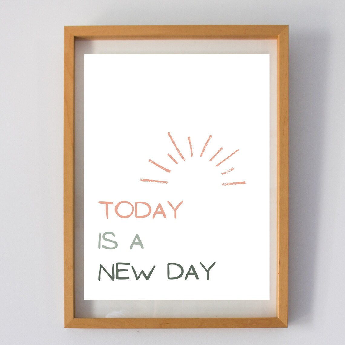 Today is a New Day Wall Art, Therapy Wall Art, Therapy Office Decor ...