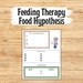 Feeding Therapy Food Experiment Worksheet, Feeding Therapy Activity ...