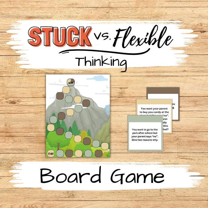 Flexible Thinking Board Game, Flexible Thinking Activity for Kids ...