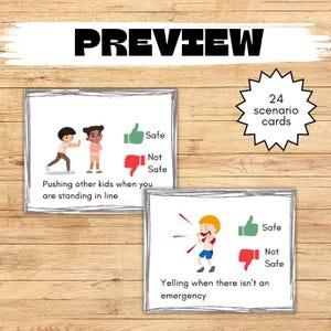 School Safe Vs. Unsafe Sorting Activity, Safety Awareness Activity ...