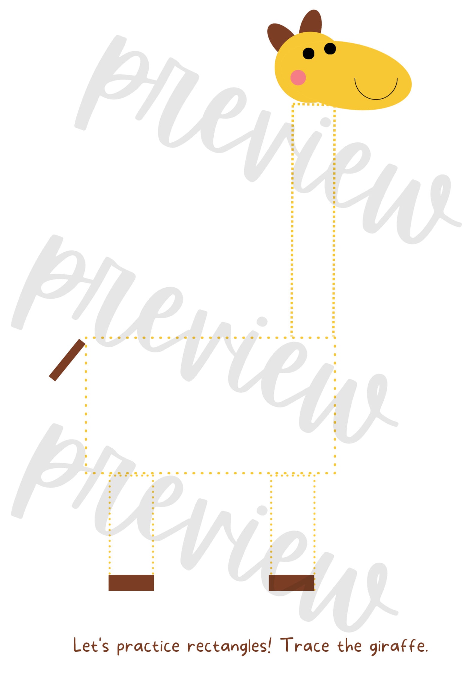 Animal Shape Tracing Fine Motor Worksheet, Fine Motor Worksheets, Fine ...