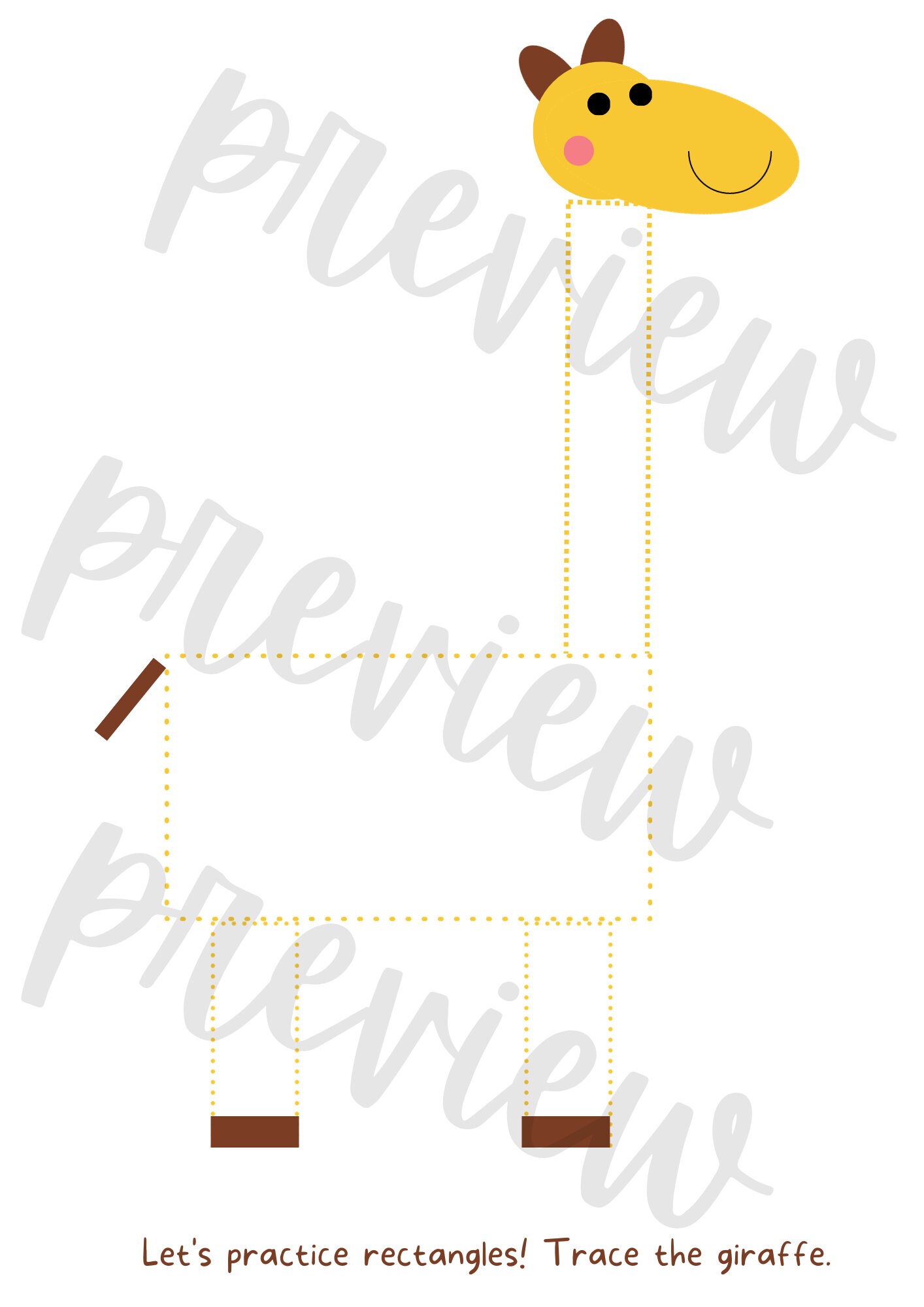 Animal Shape Tracing Fine Motor Worksheet, Fine Motor Worksheets, Fine ...