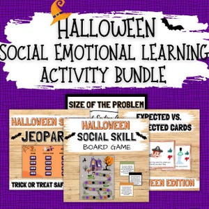 Halloween Social Emotional Learning Activity Bundle, Occupational ...