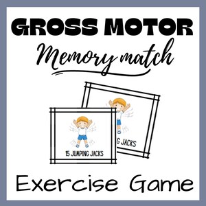Gross Motor Exercise/brain Break Activity Bundle, Kid's Fitness Bundle ...