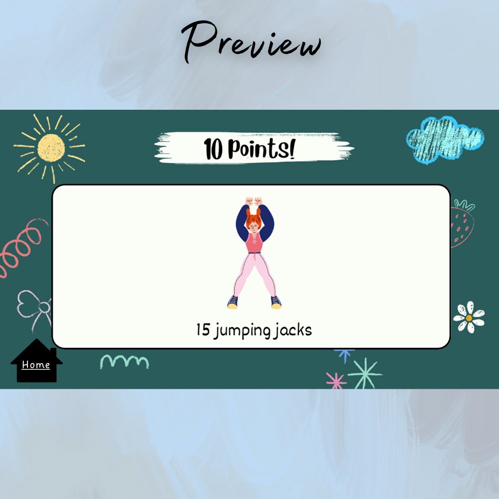 Brain Break Gross Motor Exercise Pick A Door Game Digital Exercise Game ...