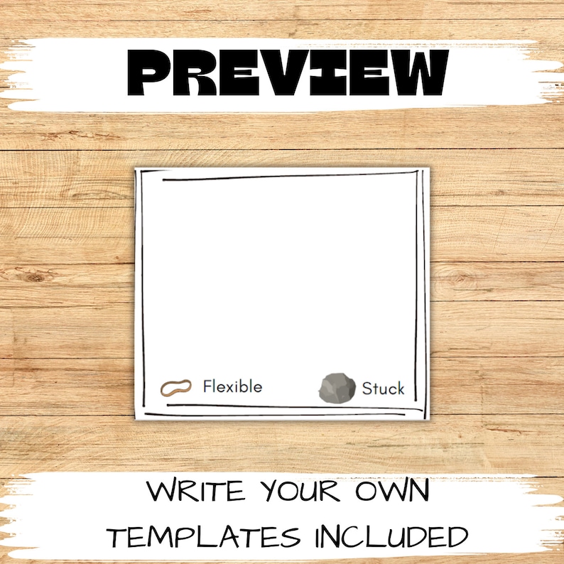 Flexible Vs. Stuck Thinking Card Sorting Activity, Flexible Thinking ...
