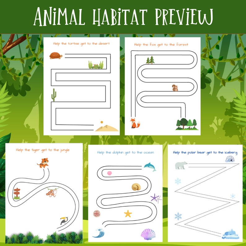 Trace the Path Worksheets, Path Tracing, Pencil Control Worksheet ...