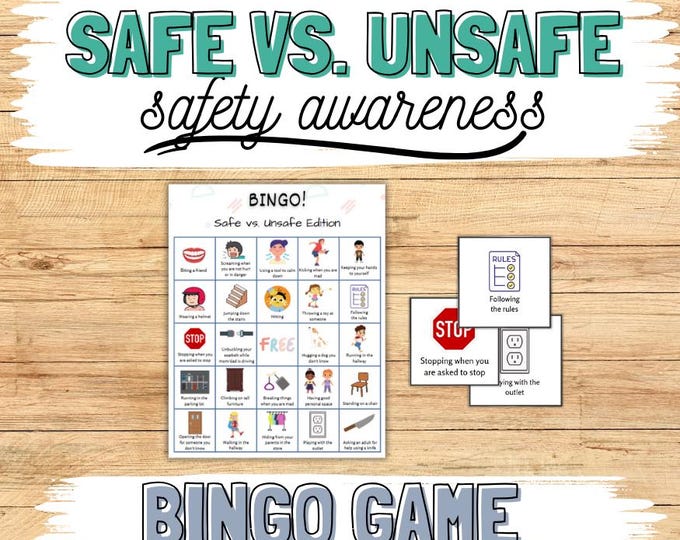 Safe Vs. Unsafe Sorting Activity, Safety Awareness Cards, Safety ...