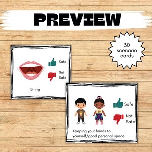 Safe Vs. Unsafe Sorting Activity, Safety Awareness Cards, Safety ...