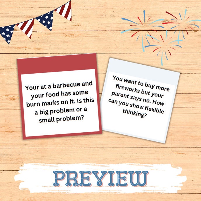 Printable Fourth of July Social Skill Board Game, Social Emotional ...