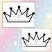 Wearable Paper Princess Crown Reward Chart, Princess Crown Sticker ...