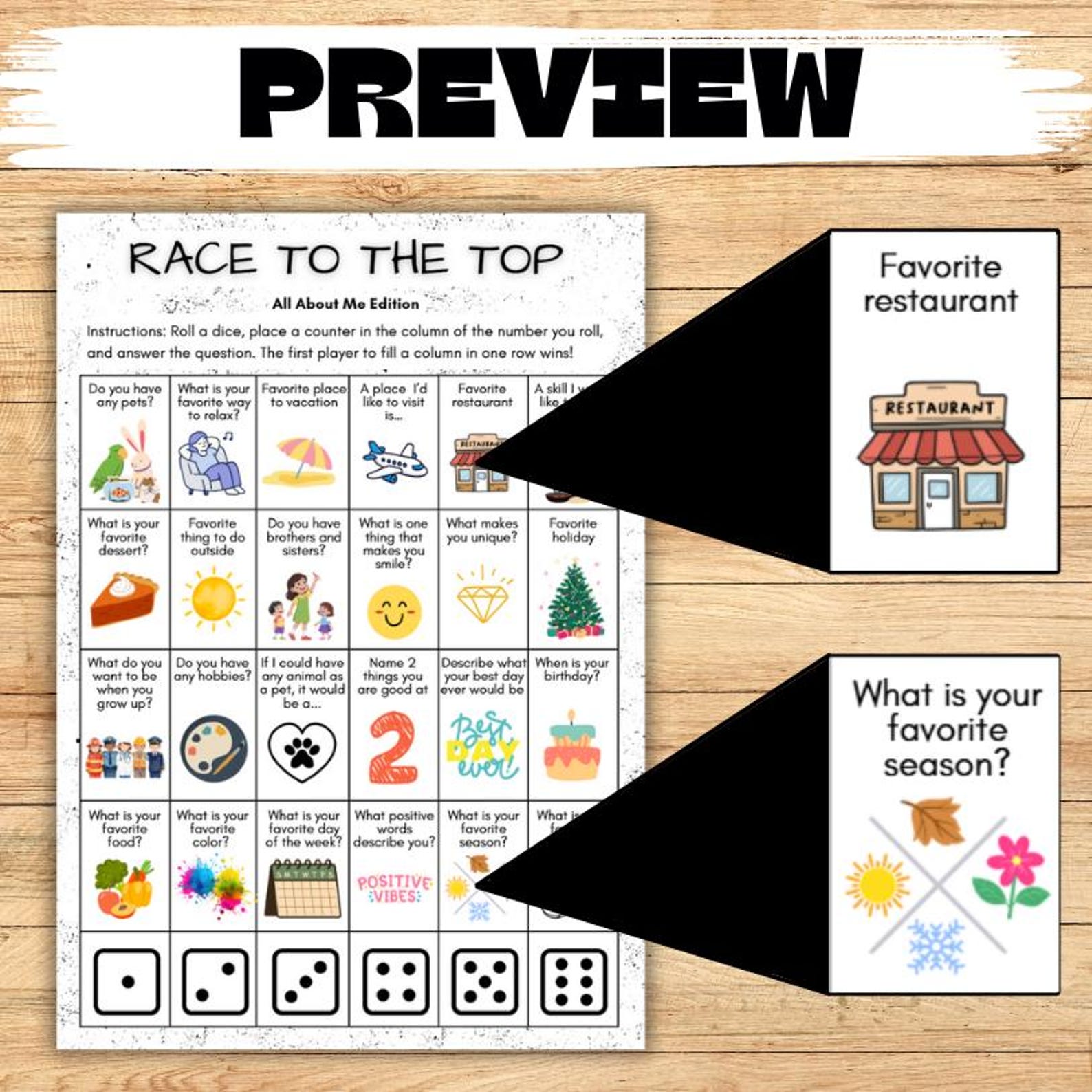 No Prep All About Me Game, Therapy Rapport Building Game, Printable Ice ...