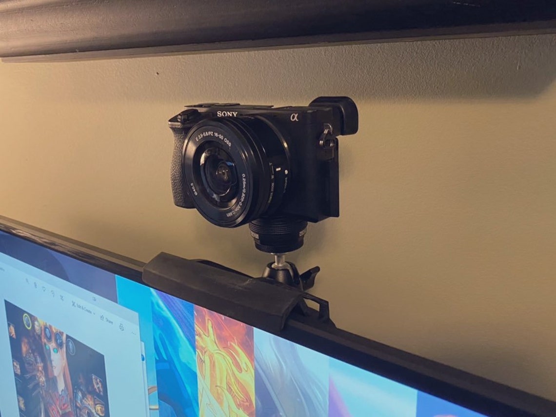3D Model of Monitor Camera Mount - Etsy