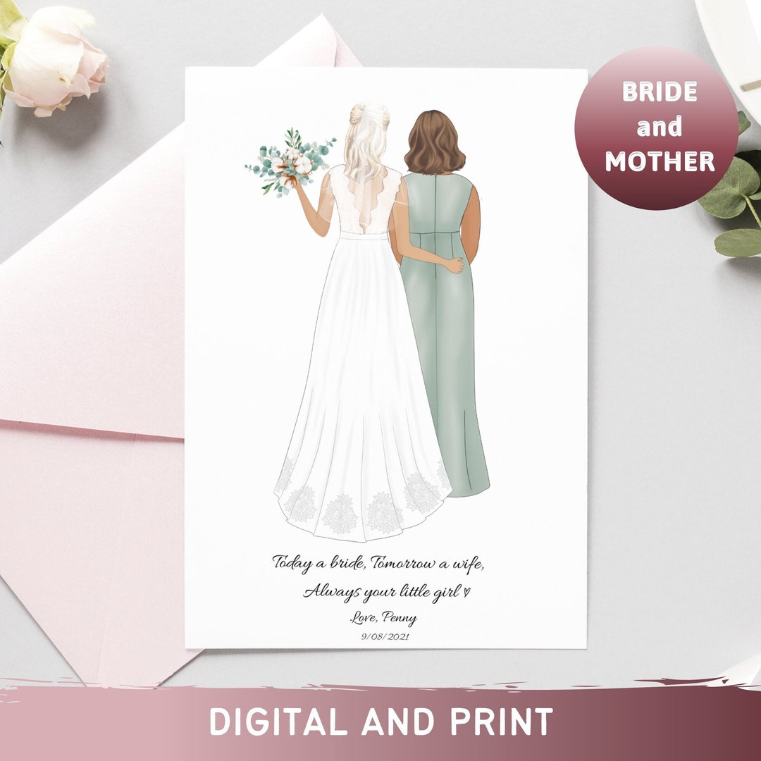 Mother of the Bride Poem From Daughter to Mom Mother of the Bride Gift ...