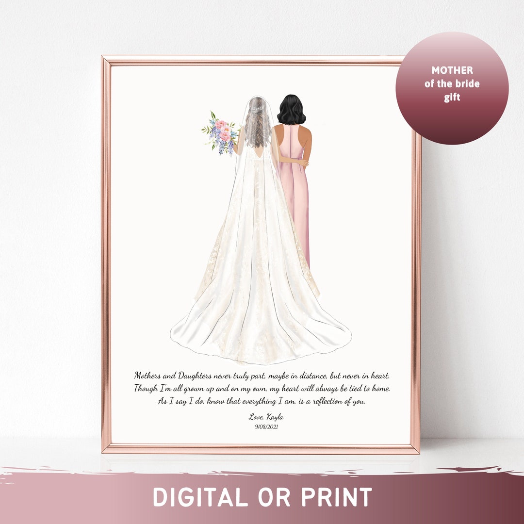 Mother of the Bride Poem From Daughter to Mom Mother of the Bride Gift ...