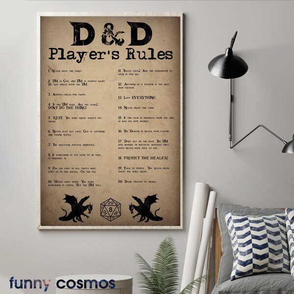 Dungeons and Dragons Posters - Etsy