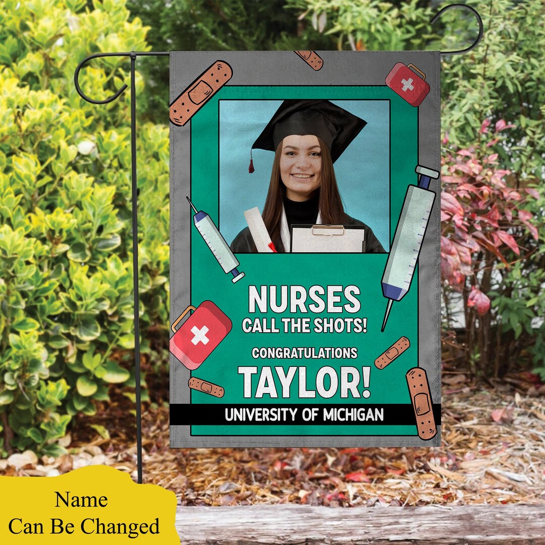 Personalized Nurse Graduation 2024 Flag Custom Nurse Flag, Class of ...