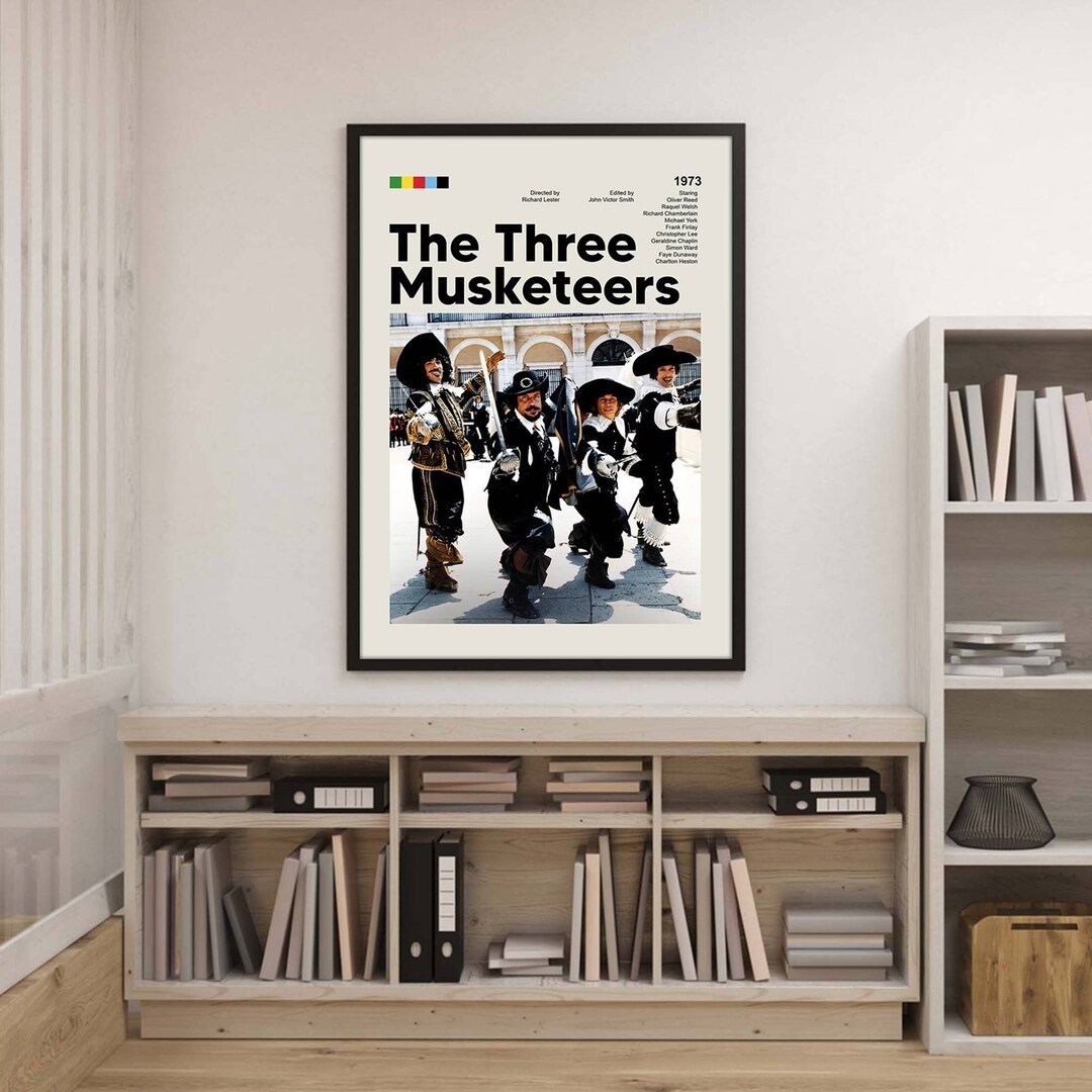 The Three Musketeers Poster the Three Musketeers Movie Poster Vintage Movie Poster Minimal Art ...