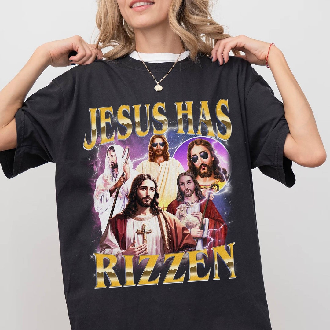 Vintage Jesus Has Rizzen Shirt Christian Sweatshirt, Easter Jesus Shirt ...