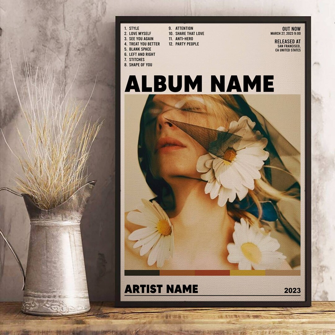 Custom Music Album Poster | Choose Your Own Album Poster | Personalized ...