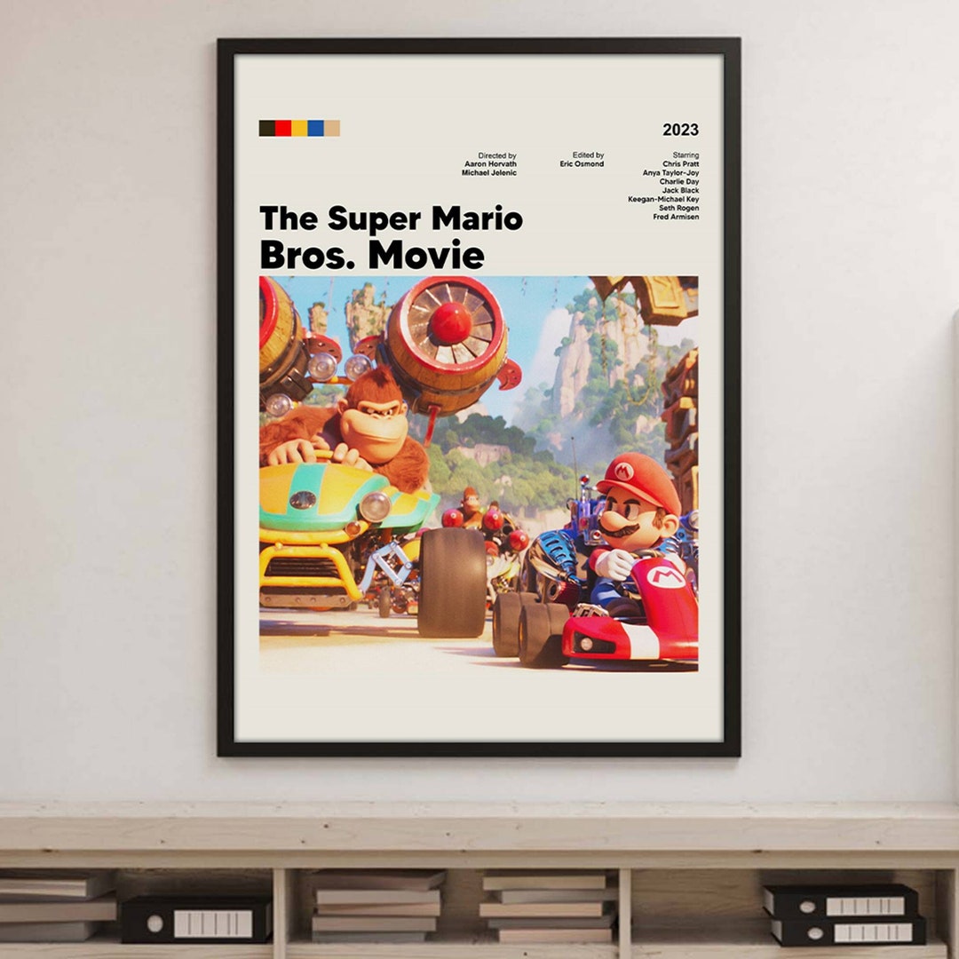 Super Mario Movie Minimal Poster | Super Mario Bros Poster | Mario ...