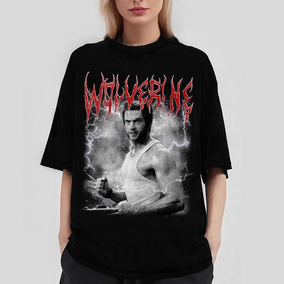 Vintage X-men Wolverine Black Metal Shirt Wolverine Shirt Wolverine ...