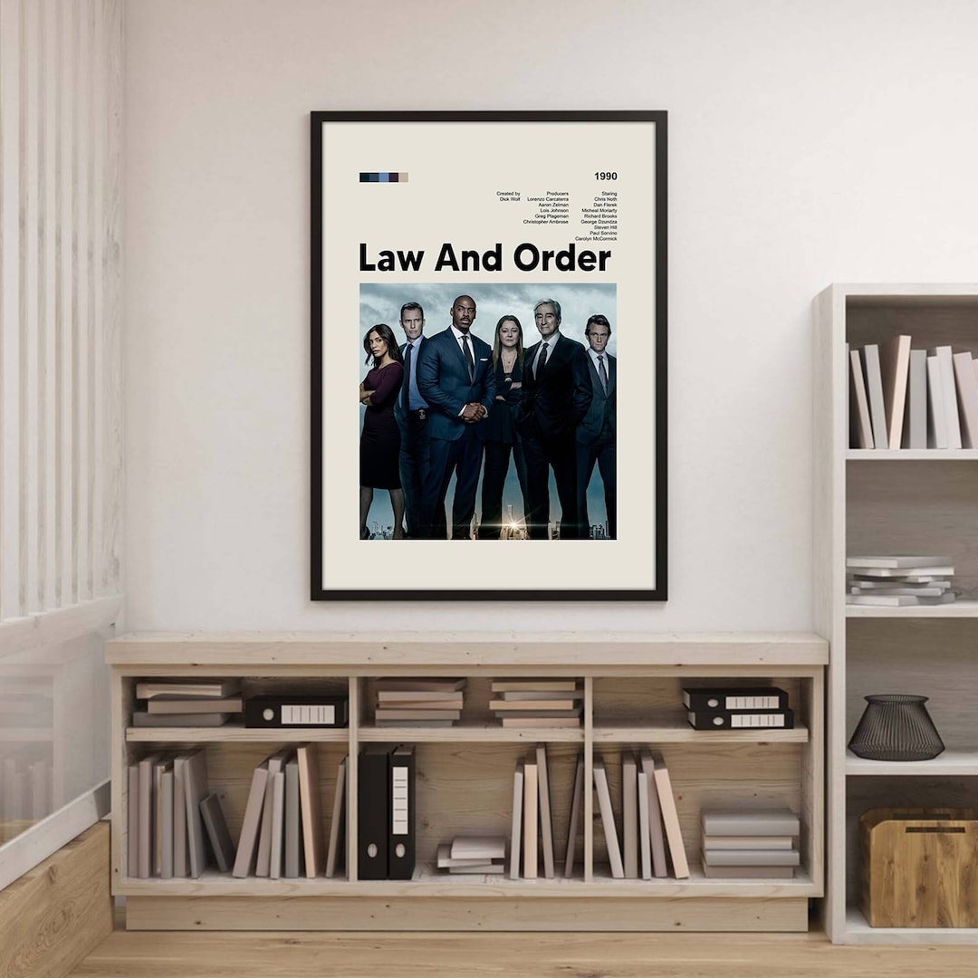 Law and Order Poster Law & Order 1990 Poster Elliot - Etsy